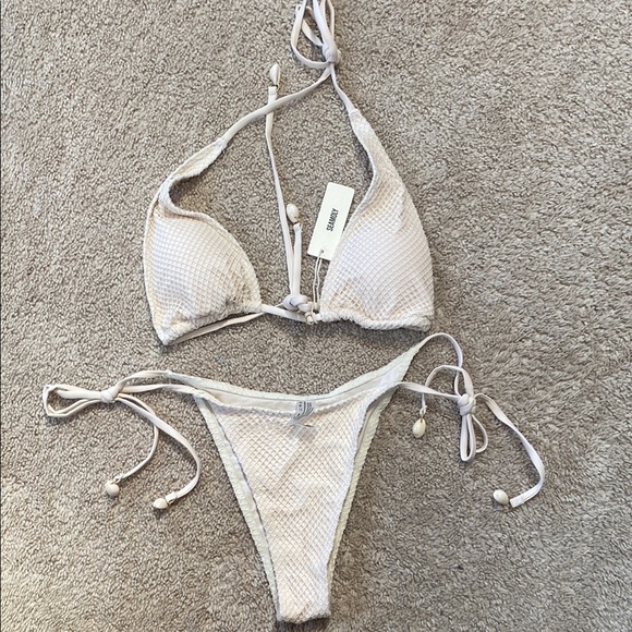 Swim | Elegant Cream Bikini Set | Poshmark